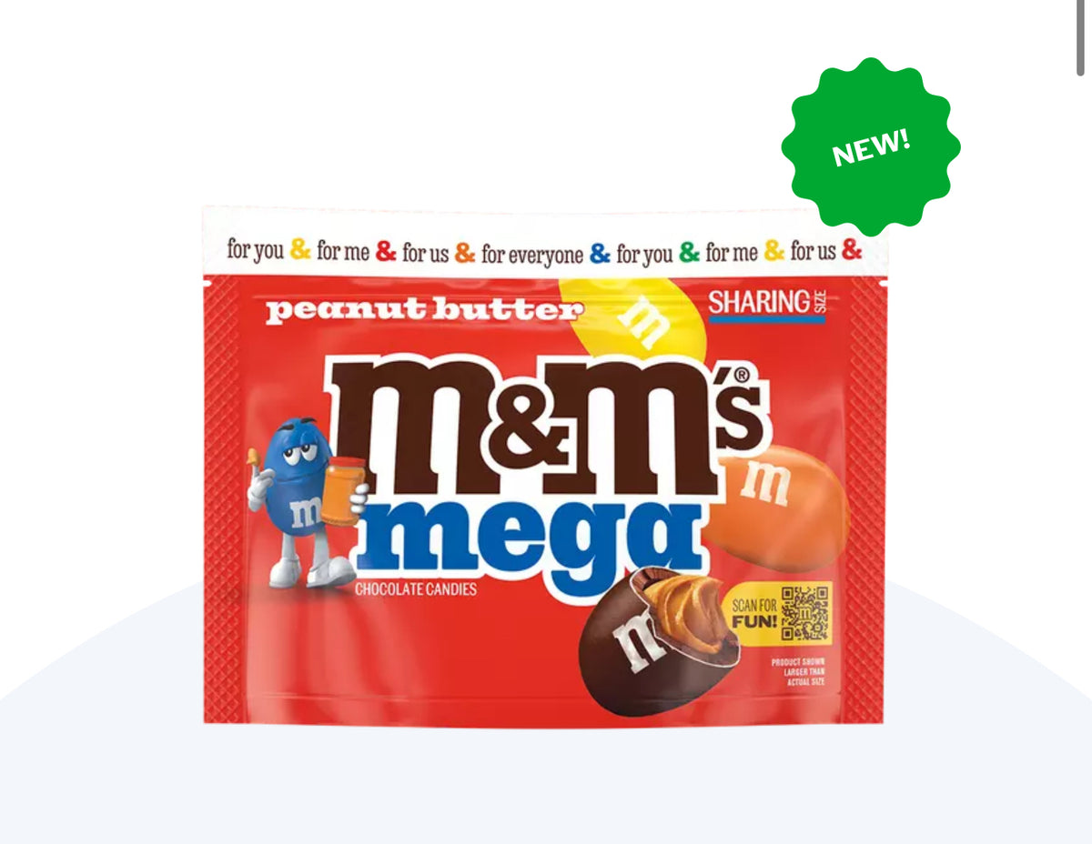 M&M's Sharing Size - Mega Peanut Butter – American Treats in the UK